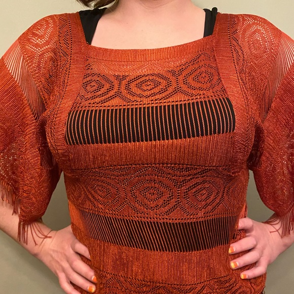 Tops | Vintage Roaring 2s Shear Silk Top | Poshmark